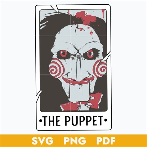 The Puppet Horror Cards Svg Horror Tarot Cards Svg Hallowe Inspire