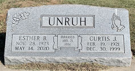 Esther B Koehn Unruh 1923 2020 Find A Grave Memorial