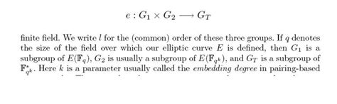 A Question About Elliptic Curves And Finite Fields In Bilinear Pairings Cryptography Stack