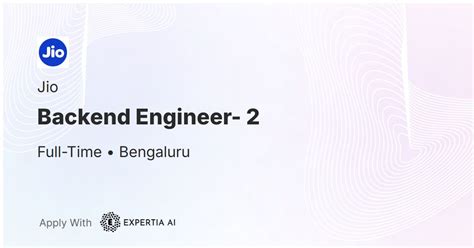 Backend Engineer 2 Job Bengaluru Mid Level