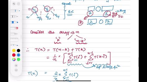 Quick Sort Time Complexity Simplified Derivation For Average Case