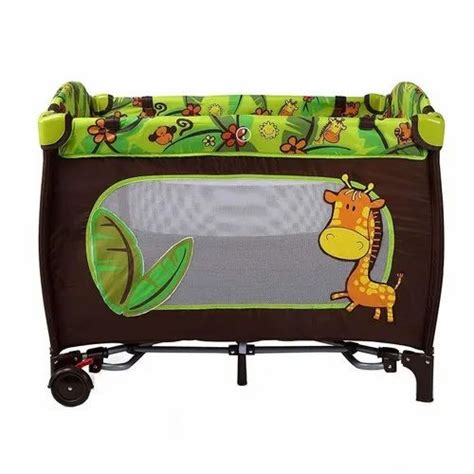 Dotmom Brown And Green Convertible Crib Cum Rocker At Rs In Gurugram
