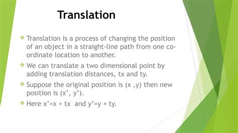 2d Transformation Computer Graphics Ppt Graphics Software