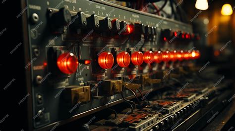 Premium Ai Image Fuse Box Fixing In A Factory Basement