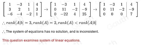Solved Kyle Wrote A Matrix To Represent A System Of Equations The Matrix Is Shown Below Which
