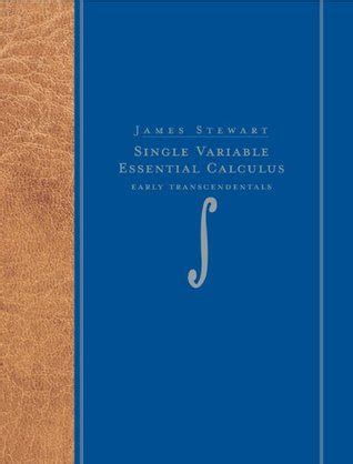 Single Variable Essential Calculus Early Transcendentals By James Stewart