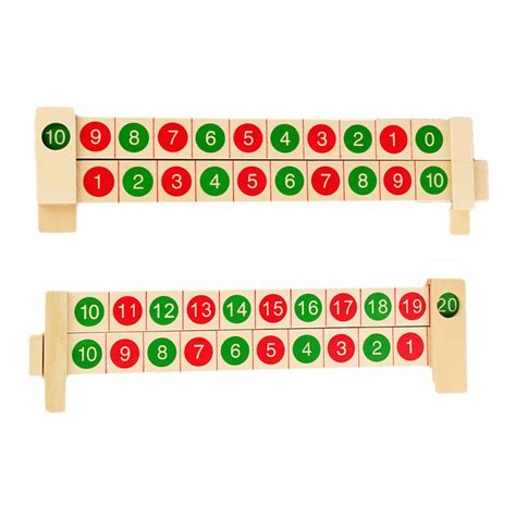 Wooden Digital Decomposition Ruler Montessori Mathematics Math Toys Early Education Learning