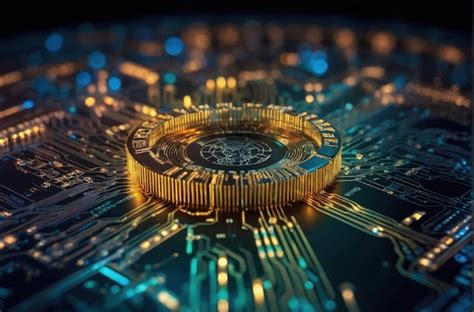 Futuristic Digital Data Tunnel Premium Ai Generated Image