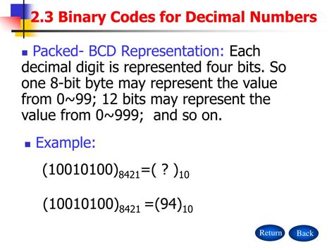 Ppt 23 Binary Codes For Decimal Numbers Powerpoint Presentation