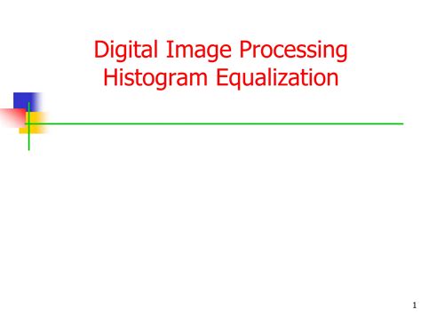 image enhancement and histogram equalization in digital image