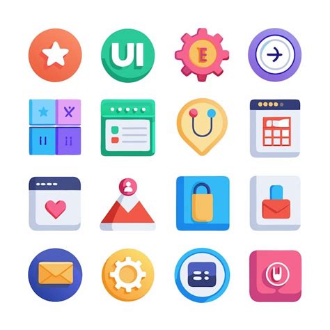 user interface icons set for website and mobile app premium ai generated vector