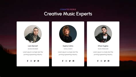 Creative HTML Team Section Templates By Salahudeen007 CodeCanyon