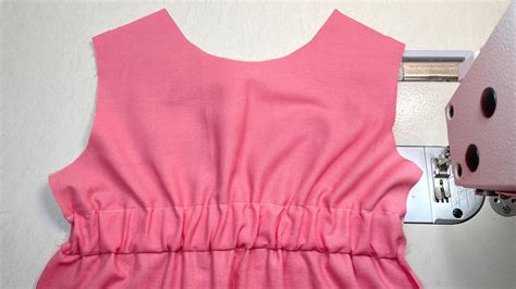 원피스 허리 고무줄 쉽게 만드는 방법 소잉팁 옷만들기 디자인쿡 Youtube