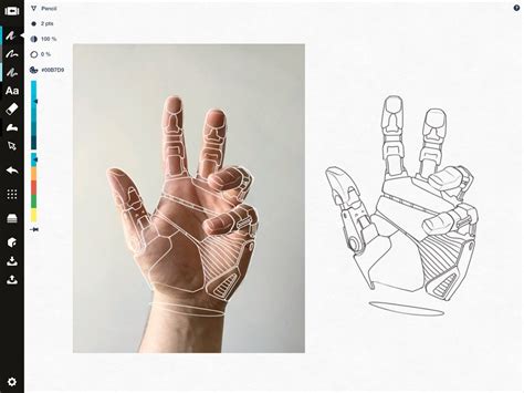 Draw Your Own Hand • Concepts App • Infinite Flexible Sketching