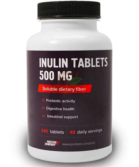 Protein Company INULIN (500 мг × 240 таблеток) - Купить инулин в Москве ...