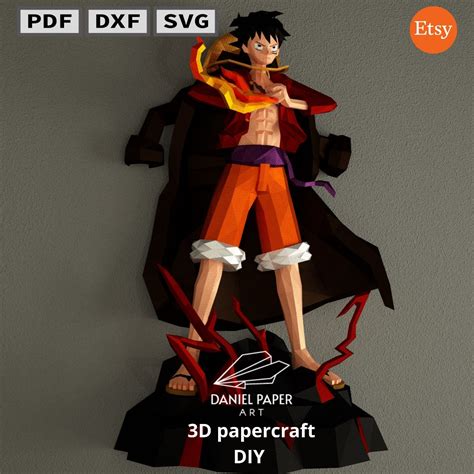 Daniel Art 40 Luffanime Pdf Template Diy 3d Model Fanart Paper Sculpture Low Poly