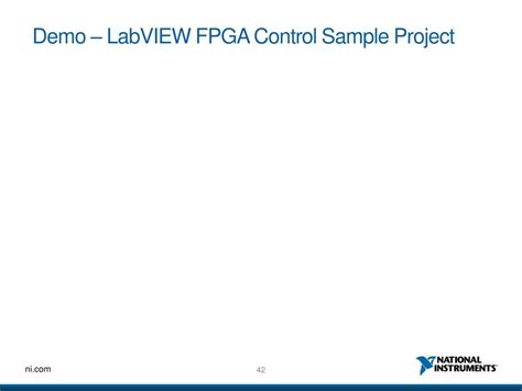 Ppt Decisions Behind The Design Labview For Compactrio Sample