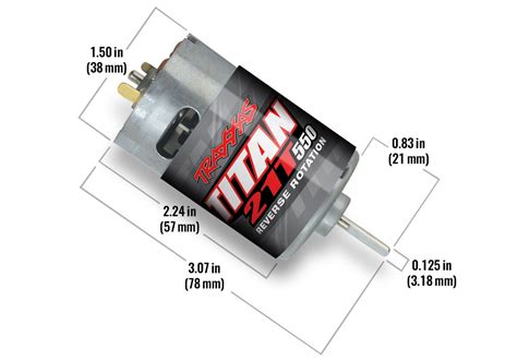 Traxxas Titan 550 Motor 21t 14v Reverse Rotation