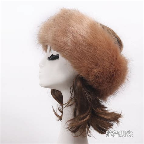신상 스타일 패션 여성 모피 모자 러시아 겨울 Earwarmer 머리띠 귀마개 탄성 럭셔리 스키 스노우 캡 여성 가짜 모피 모자 2021방한용 모자 Aliexpress
