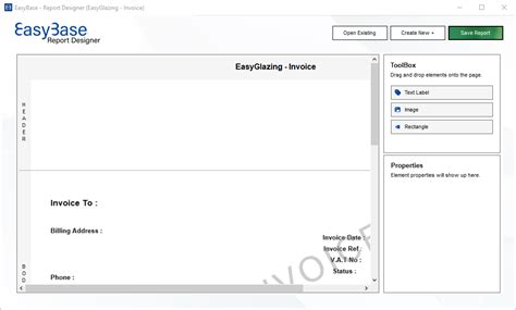 getting started report designer modify report easybase crm