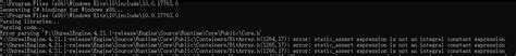 error static assert expression is not an integral constant expression