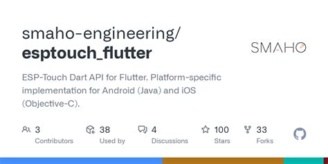 GitHub Smaho Engineering Esptouch Flutter ESP Touch Dart API For
