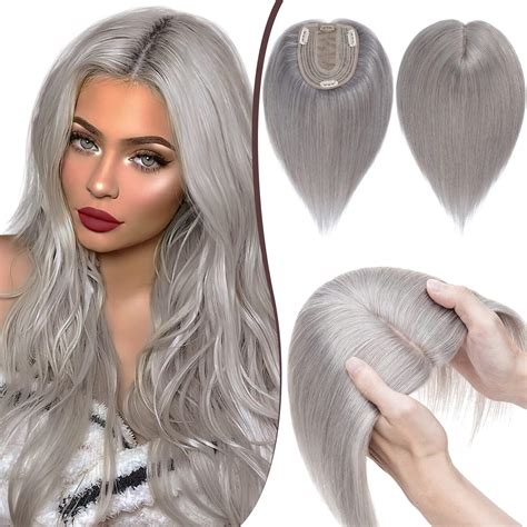 Sego Clip In Hair Topper For Women No Bangs Remy Human