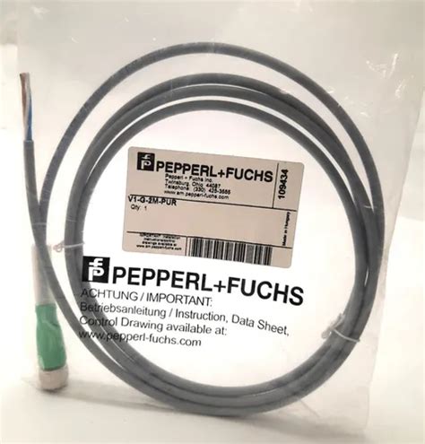 Pepperlfuchs V1 G 2m Pur Sensor Cable M12 4 Pin F T Ccs Meses Sin