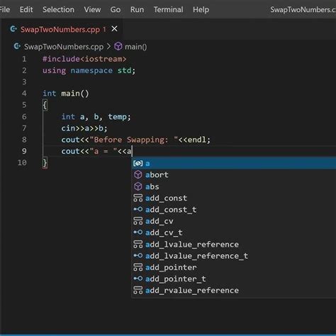 Method 1c Program To Swap Two Numbers Shorts Cpp Coding Youtube