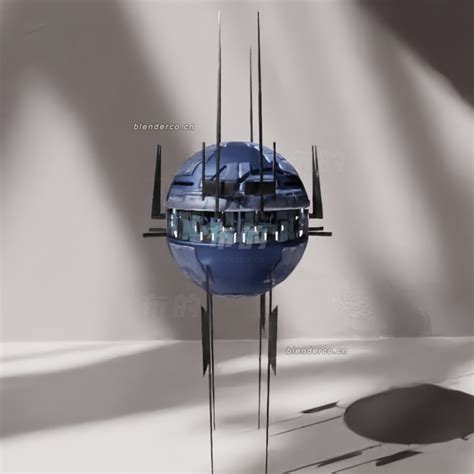 Blender科幻无人机2模型 Blender布的27 Blender布的