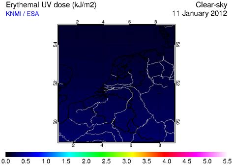 Temis Daily Erythemal Uv Dose From Satellite