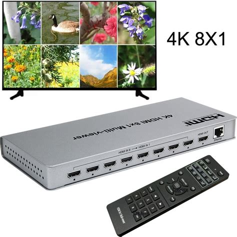 4k 8x1 Hdmi Multiviewer 1080p 4x1 Quad Screen Real Time Seamless Switch Hdmi Multi Viewer 2 4 6