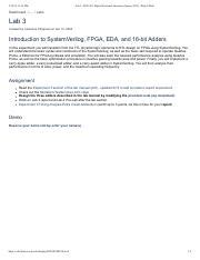 Understanding SystemVerilog And FPGA In Digital Systems Lab Course Hero