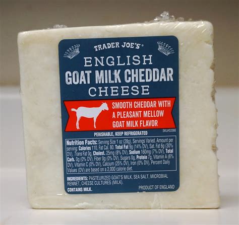 exploring trader joe s trader joe s english goat milk cheddar cheese