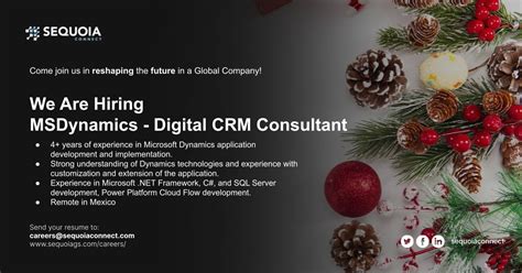 Sequoia Connect On Linkedin Msdynamics Digital Crm Consultant