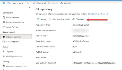 When You Cant Change The Connected Git Repo On ADF Denny Cherry Associates Consulting