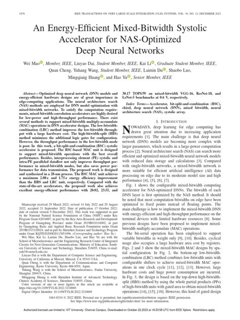 21 an energy efficient mixed bitwidth systolic accelerator for nas