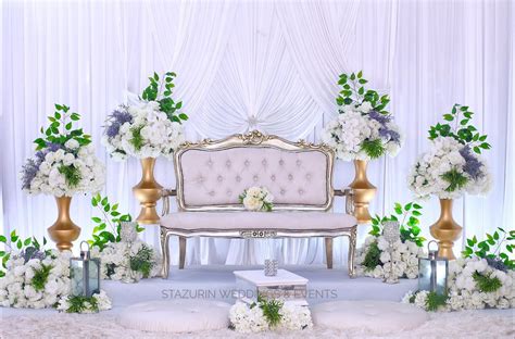 Pelamin Dewan Tema Putih Pakej Perkahwinan Di Bangi Nurul Adilah