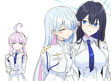 Rin Kaya And General Student Council President Blue Archive Drawn By Itamochi Danbooru