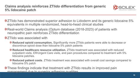 Scilex Pharma Corporate Presentation Ztlidopptx