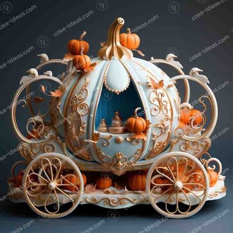 Cinderella Pumpkin Wedding Cakes