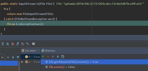 Java File Does Not Exists But Filegetabsolutefile Exists Stack