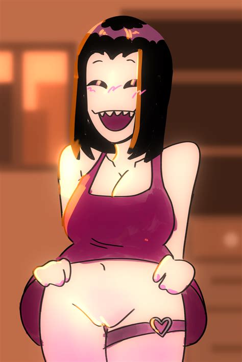 Rule 34 1girls Arbox Black Hair Bloom Blurred Background Breasts