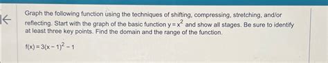 Solved Graph The Following Function Using The Techniques Of