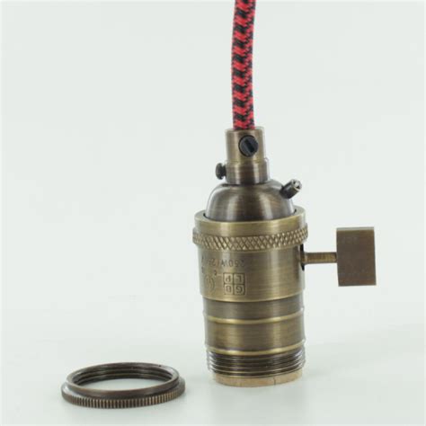 E E Brass Vintage Lamp Sockets