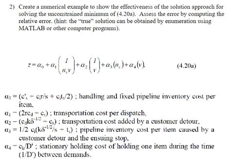 Solved Carlos F ﻿daganzo Logistics Systems Analysis 4th