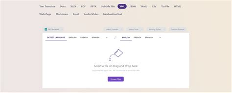 Ai Xml翻译器：快速准确的在线xml文件翻译