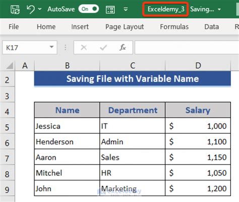 Excel Vba To Save File With Variable Name 5 Examples Exceldemy