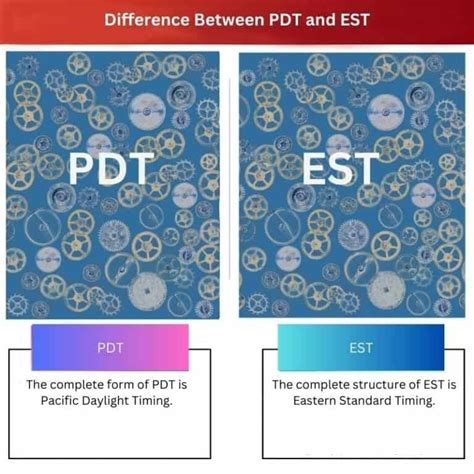 Pdt Vs Est Difference And Comparison