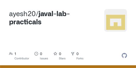 github ayesh20 javal lab practicals